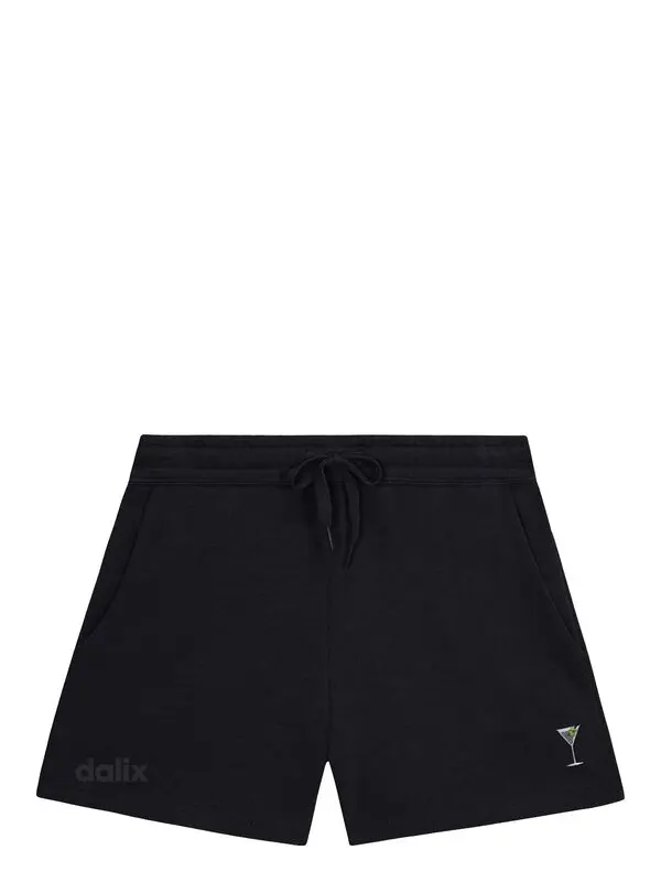 DALIX Midweight Fleece Shorts - Black