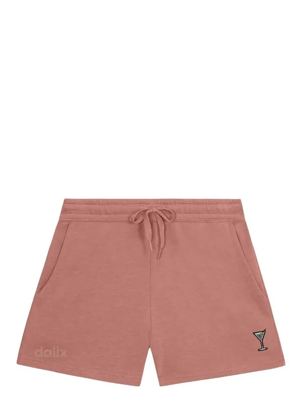 DALIX Midweight Fleece Shorts - Dusty Rose