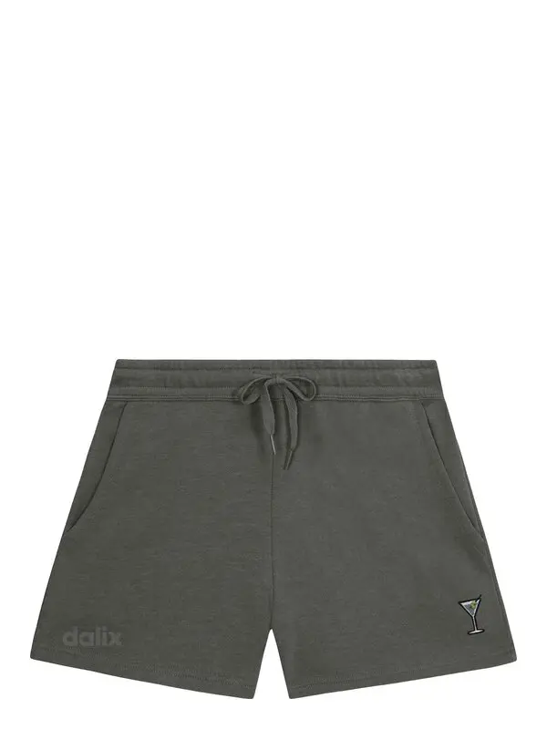 DALIX Midweight Fleece Shorts - Shadow
