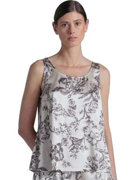 ALAS Silk Tank Top - Floral Print