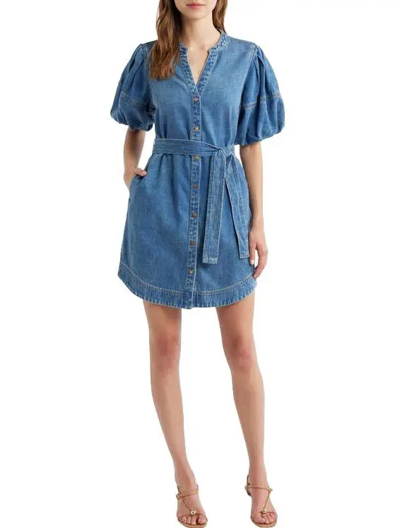 Rails Kingsley Denim Snap-up Dress - Antique Blue