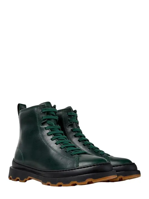 Camper Noray Combat Boots - Dark Green