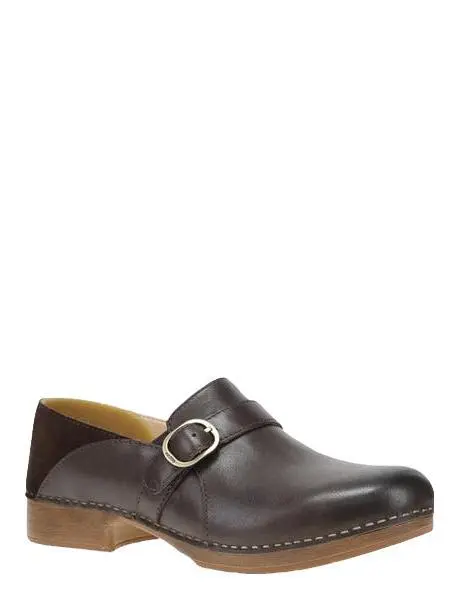 Dansko Margaret Clog - Chocolate Burnished Calf