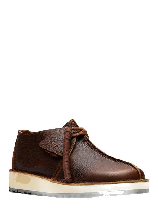 Clarks Trek Scout Shoe - Nut Brown Leather