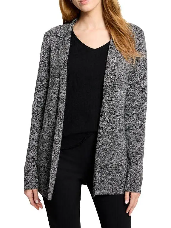 NIC+ZOE Knit Blazer - Black Mix