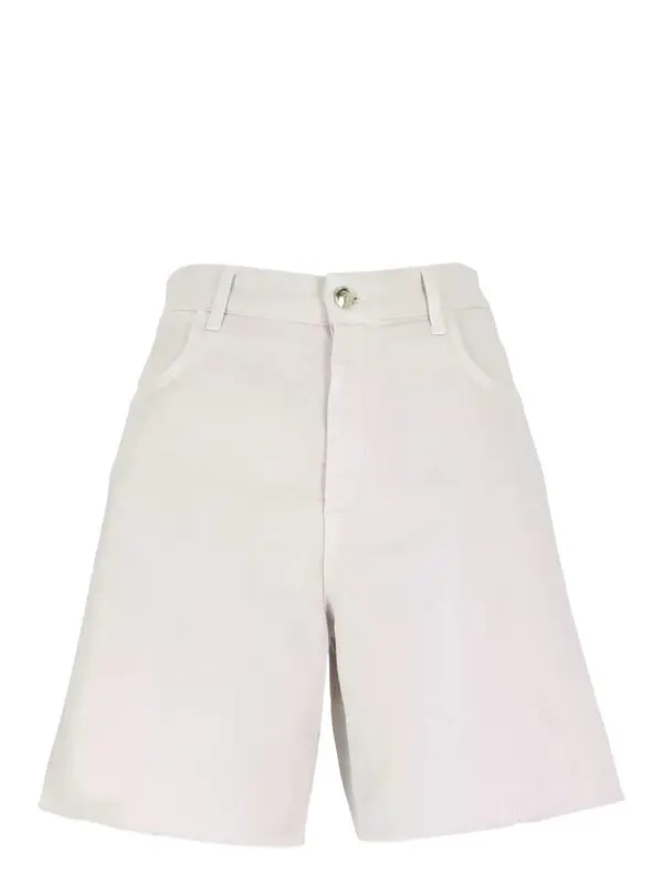 FAY Frayed Five-pocket Shorts - Neutrals