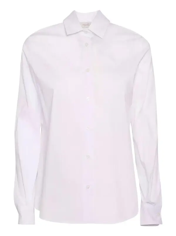 MAZZARELLI Long-sleeve Collared Shirt - White