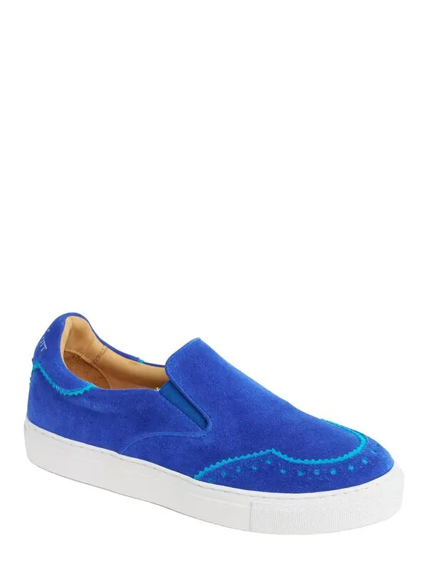 The Office Of Angela Scott The Harper Slip-on Sneakers - Royal Blue