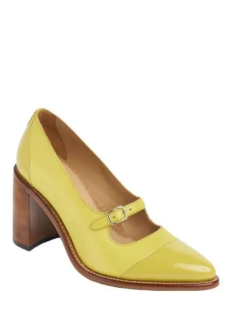 The Office Of Angela Scott Miss Elize Cap-toe Pump - Lime