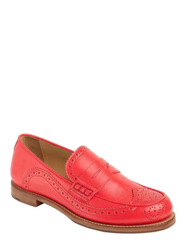 The Office Of Angela Scott Wingtips Penny Loafer - Poppy