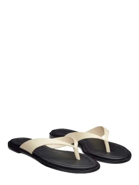 REFORMATION Jessie Flip Flop - Almond Black