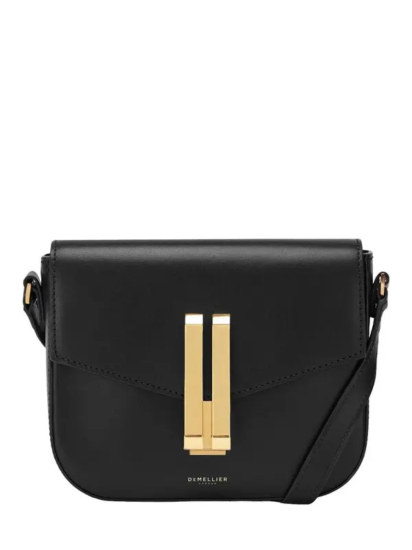 DEMELLIER Small Vancouver Flap Crossbody Bag - Black