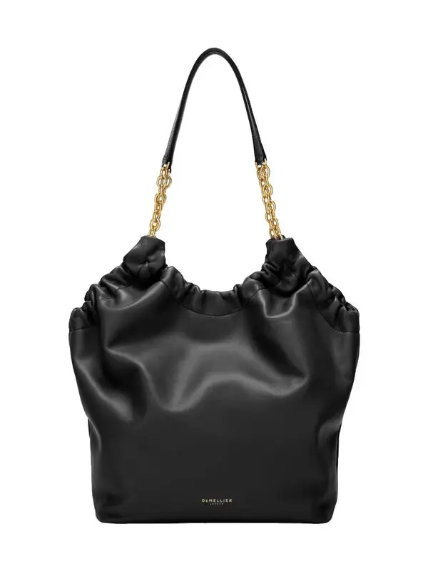 DEMELLIER Miami Leather Hobo - Black