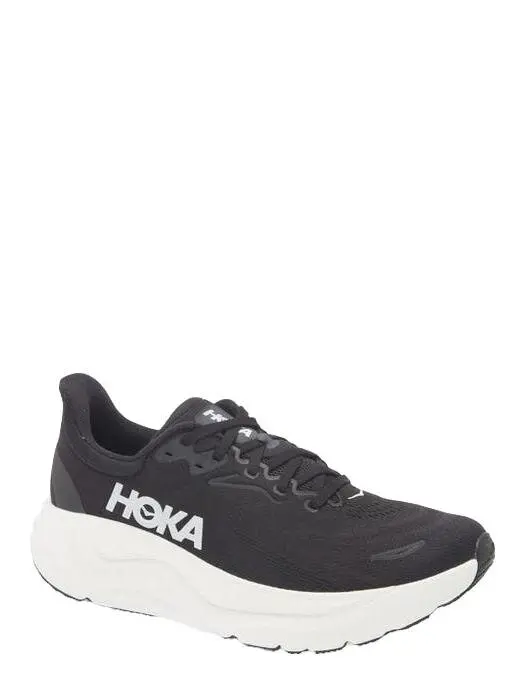 HOKA® Arahi Stability Athletic Sneakers - Black/white