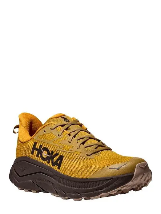 HOKA® Challenger Trail Running Shoe - Mustard Seed/black