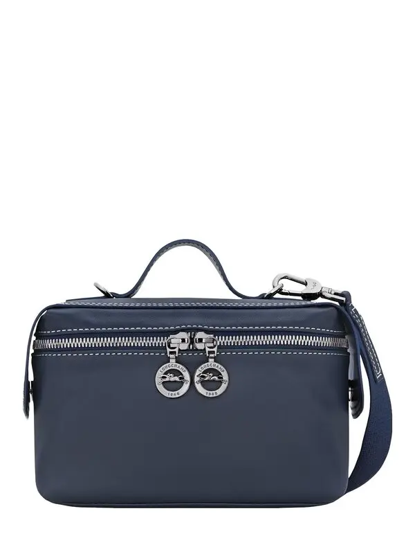 Longchamp Le Pliage Xtra Worker Leather Toolkit Train Case - Navy
