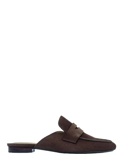 Bernardo Balda Loafer Mule - Dark Chocolate