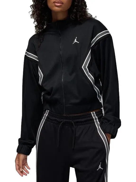 JORDAN Brooklyn Track Jacket - Black/sail