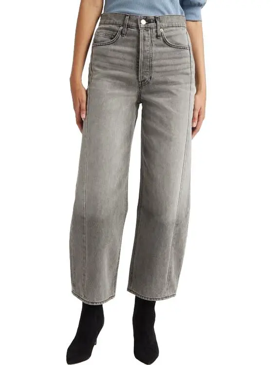 Veronica Beard Ryder High-waist Barrel-leg Jeans - Volcanic Dust
