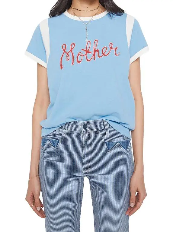MOTHER The Boxy Goodie Graphic T-shirt - Mother Script