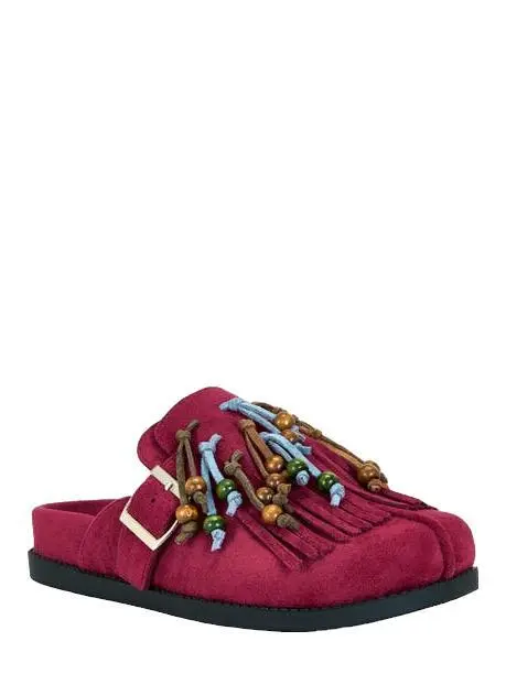 AZALEA WANG Abeille Clog - Burgundy