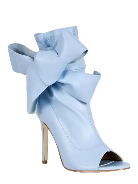 AZALEA WANG Klarice Open Toe Bootie - Blue