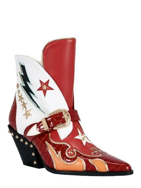 AZALEA WANG Channing Cowboy Boots - Multi