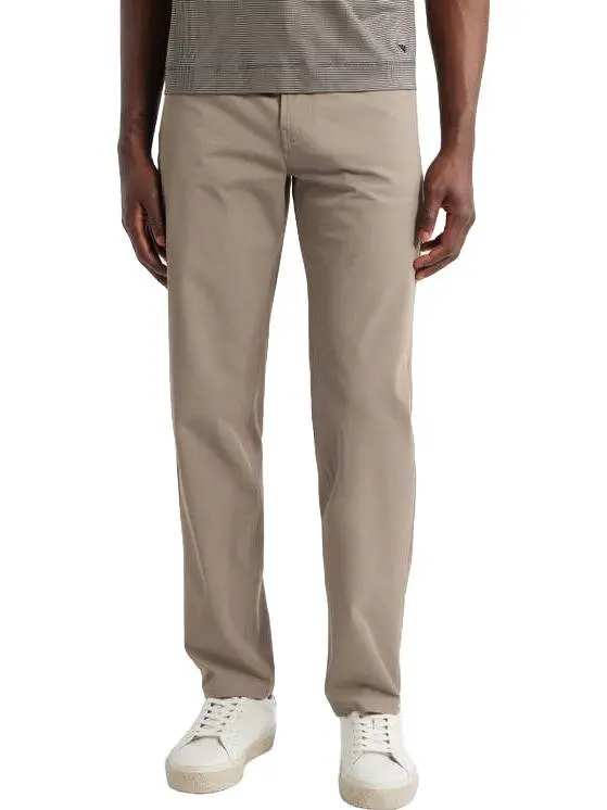 Emporio Armani Techno Five-pocket Straight Leg Stretch Twill Pants - Solid Light/pastel Beige