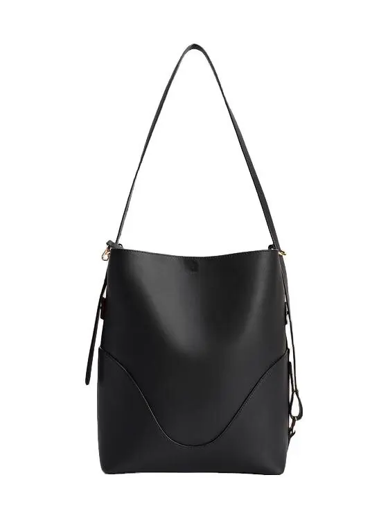 OLEADA Marina Soft Bucket Bag - Onyx