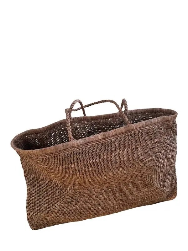 ZANATANY CONCEPTS Raffia Beach Tote Bag - Caramel