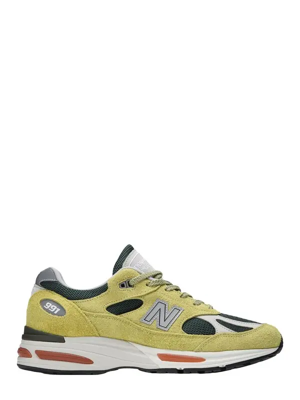 NEW BALANCE Made In Uk 991v2 - Beechnut With Trekking Green And Oyster Mushroom