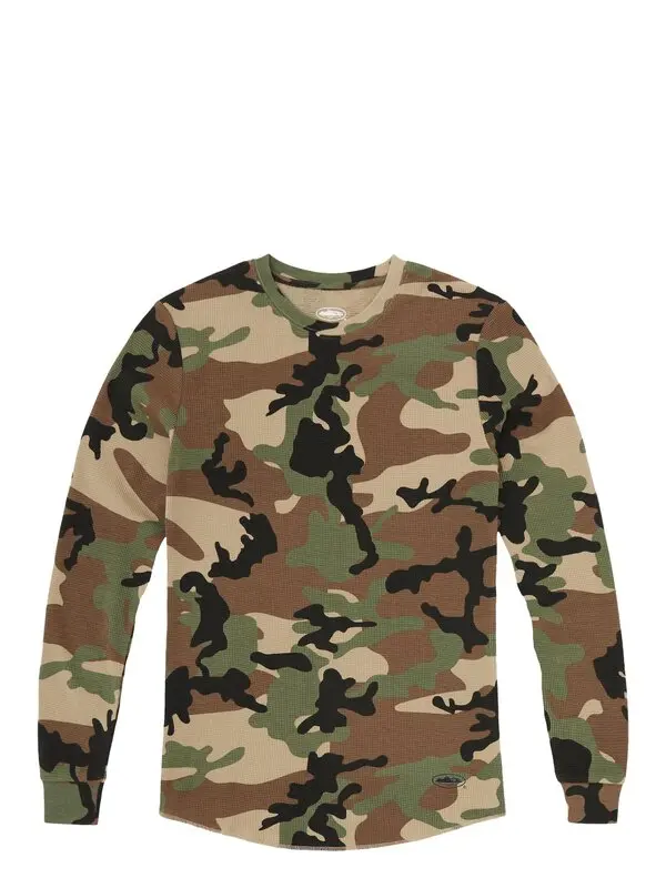 CORTEIZ Guerillaz Thermal Long-sleeve Tee - Brown