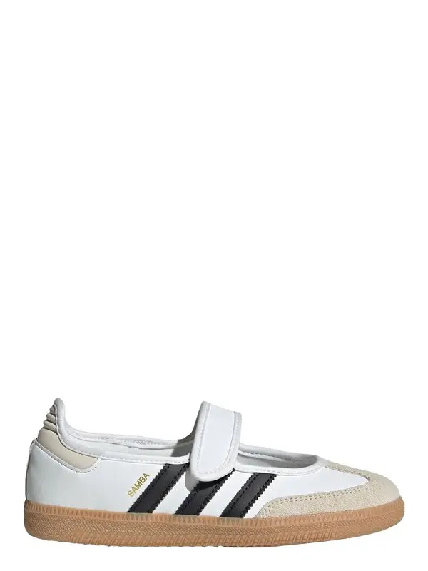Adidas Samba Jane J Alumina Gum Sneakers - White