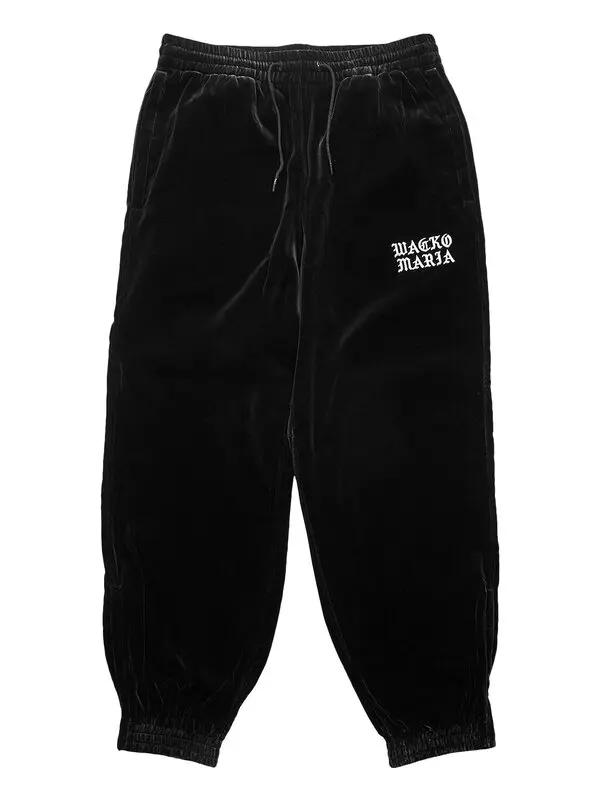 WACKO MARIA Velvet Track Pants - Black