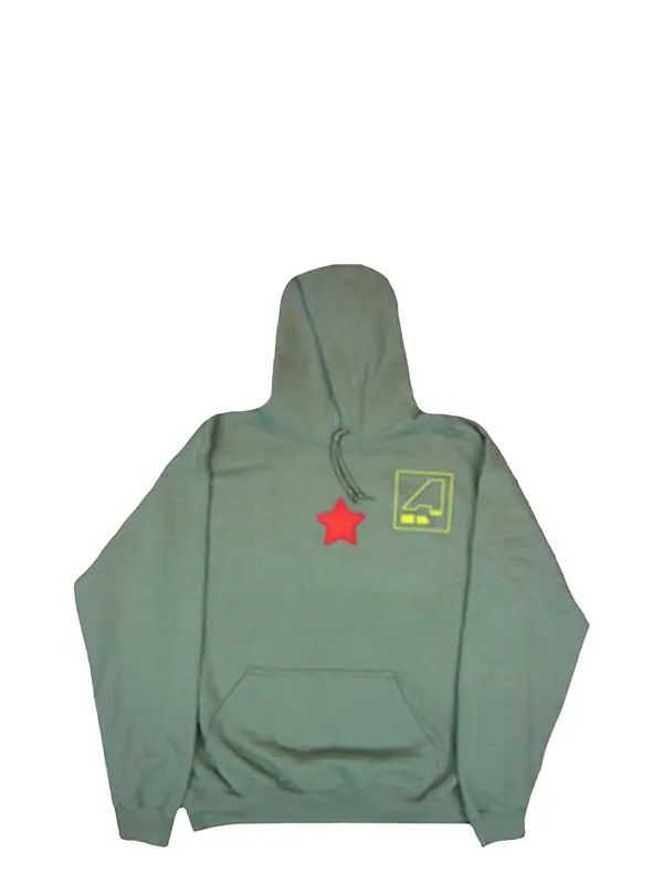 TRAVIS SCOTT Astroworld Shattered Face Hoodie - Green
