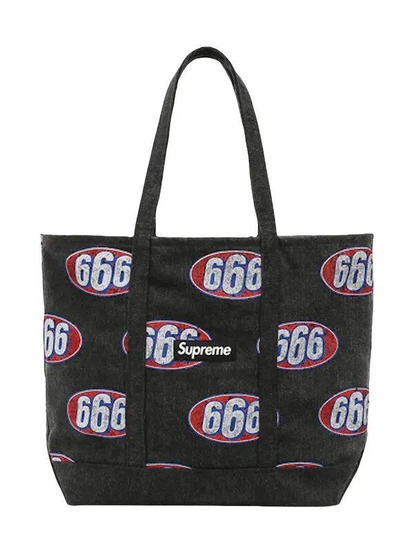 Supreme 666 Denim Tote - Black
