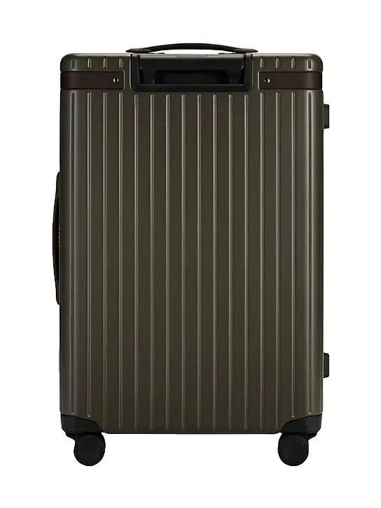 CARL FRIEDRIK The Check-in Polycarbonate Suitcase 65cm - Dark Olive/chocolate