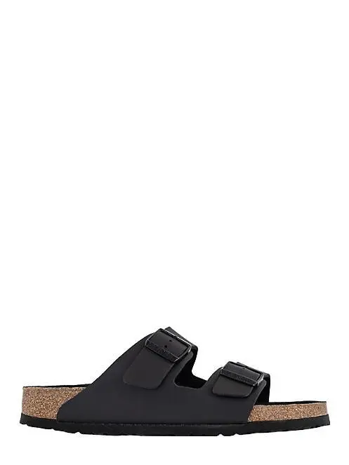 BIRKENSTOCK Arizona Two-strap Faux-leather Sandals - Triple Black