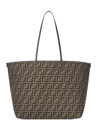 Fendi Large Roll Shopper Bag - Brown