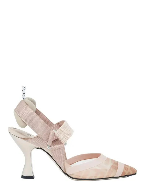 Fendi Colibrì Slingbacks With Ff Motif - Pink