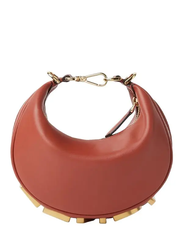 Fendi Fendigraphy Mini Hobo Bag - Brown