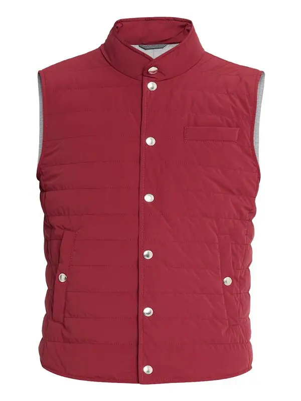 Brunello Cucinelli Quilted Nylon Vest - Purple