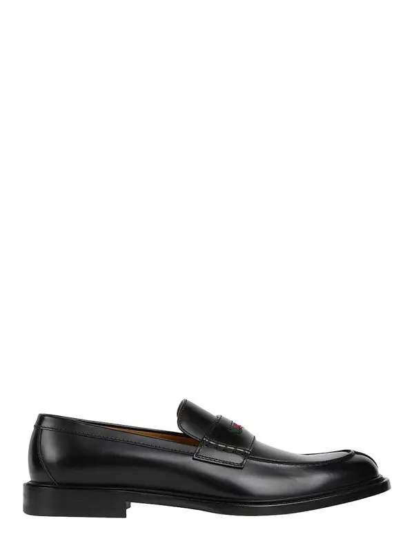 Gucci William Leather Penny Loafers - Black