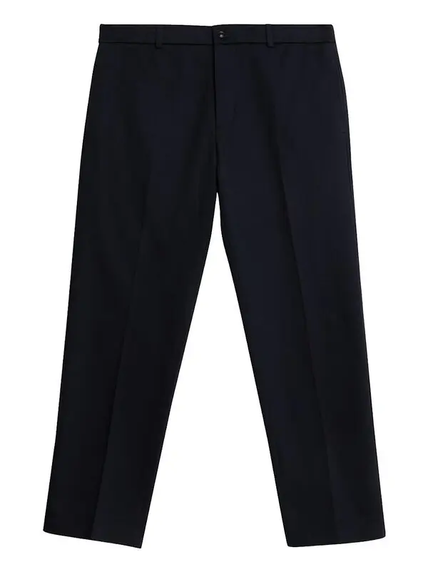 Moncler Tailored Cotton Blend Trousers - Blue