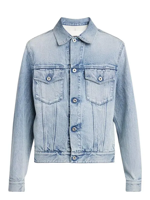 JIL SANDER Acid-wash Denim Jacket - Antartic