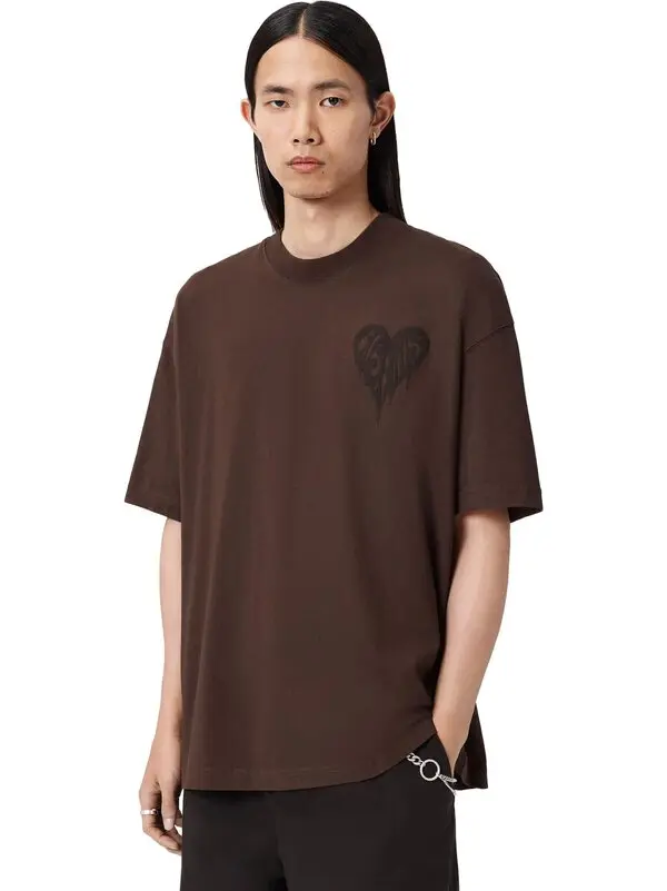 ALLSAINTS Trip Short Sleeve T-shirt - Brown