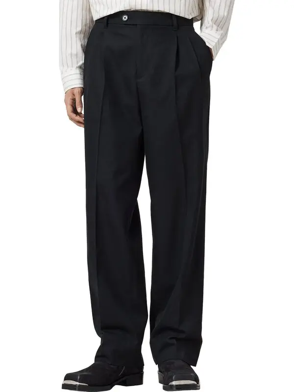 ALLSAINTS Tallis Straight Leg Trousers - Black