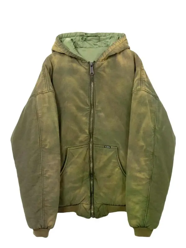 KAMIYA Hooded Reversible Blouson Jacket - Green