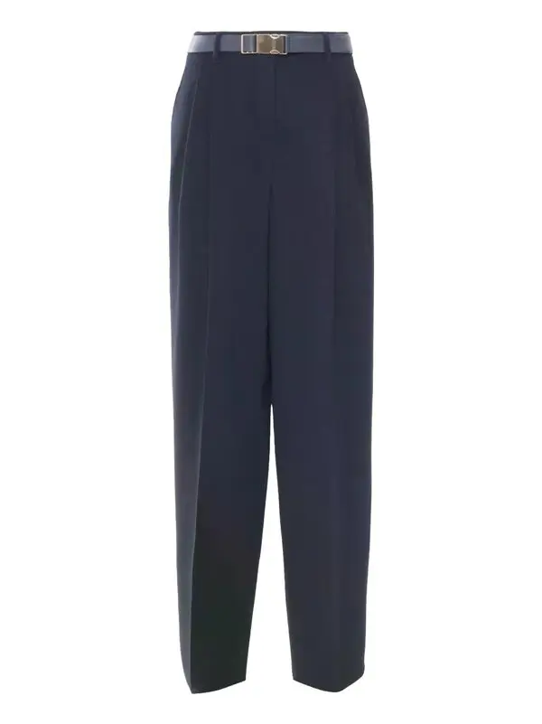 Max Mara Neottia Belted Trousers - Blue