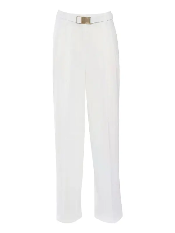 Max Mara Neottia Belted Trousers - White